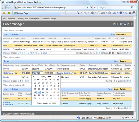 Code On Time: Master/Detail in One Page